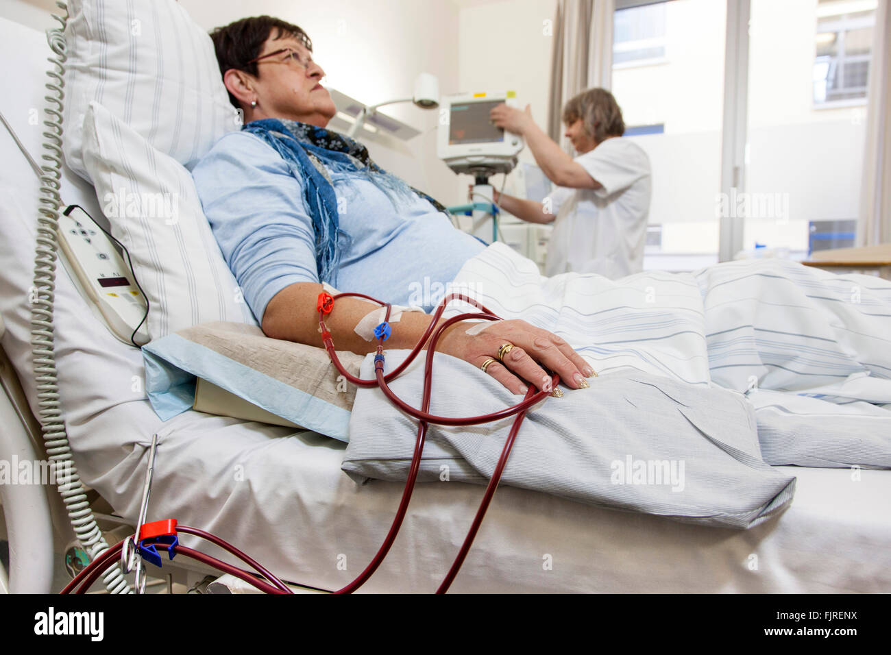 Dialysis in a hospital Stock Photo - Alamy