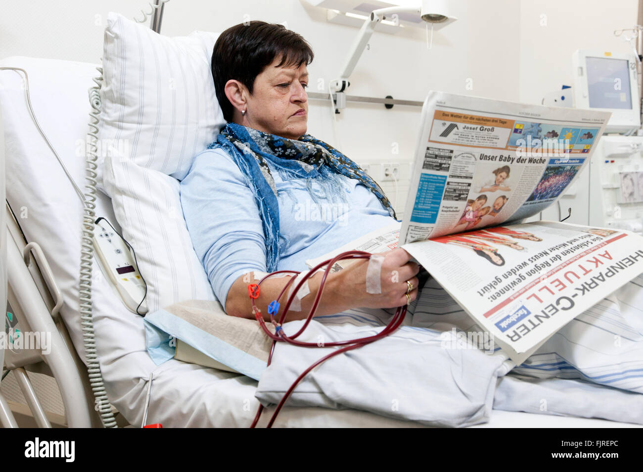 Dialysis in a hospital Stock Photo - Alamy