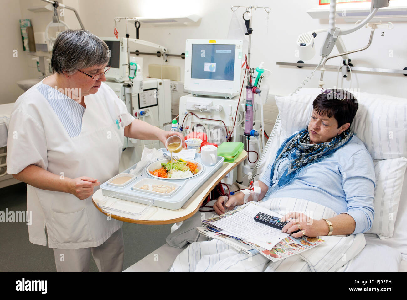 Dialysis in a hospital Stock Photo - Alamy