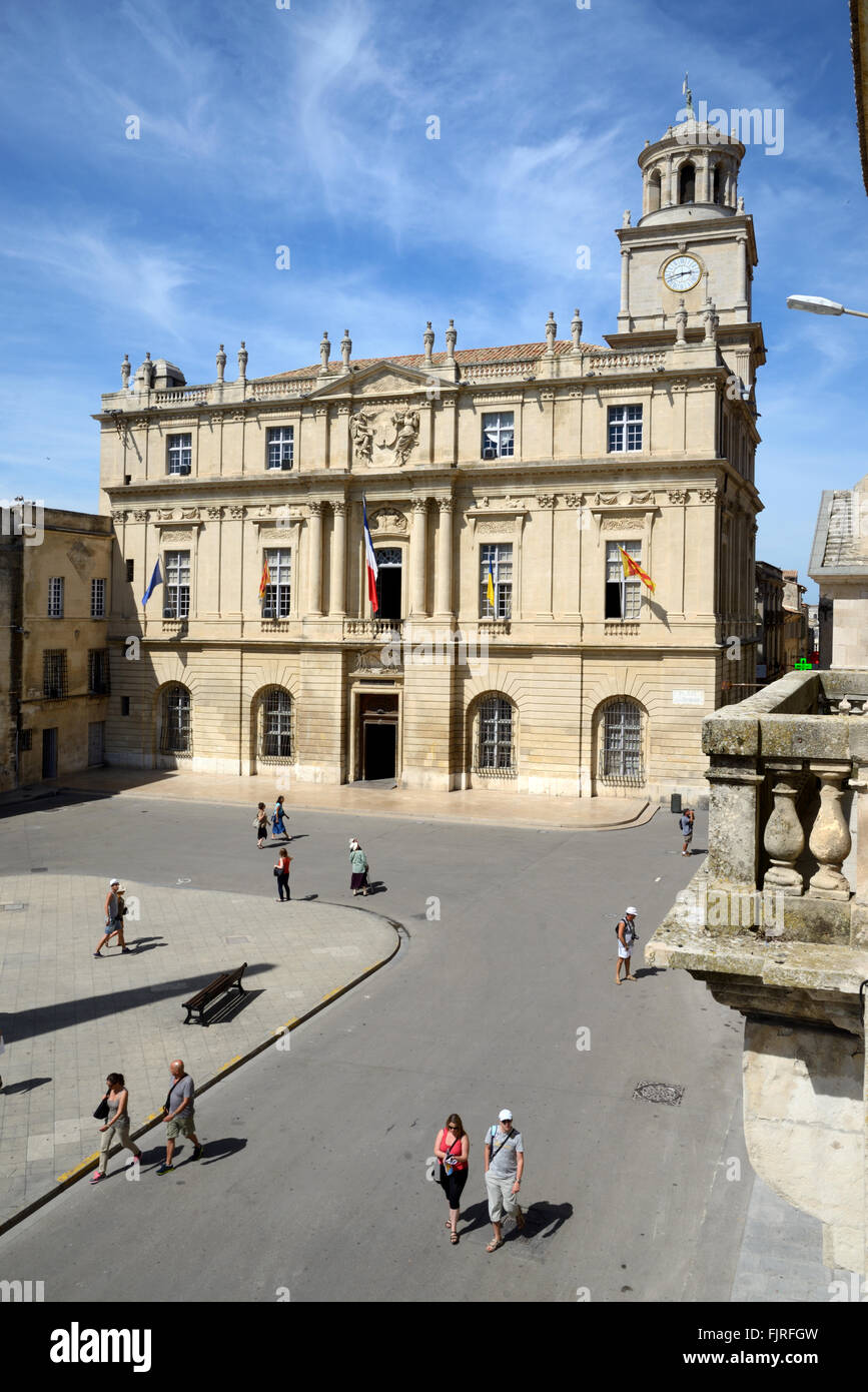 Neo-Classical Town Hall (1676) & Place de la Republique or Main Town ...