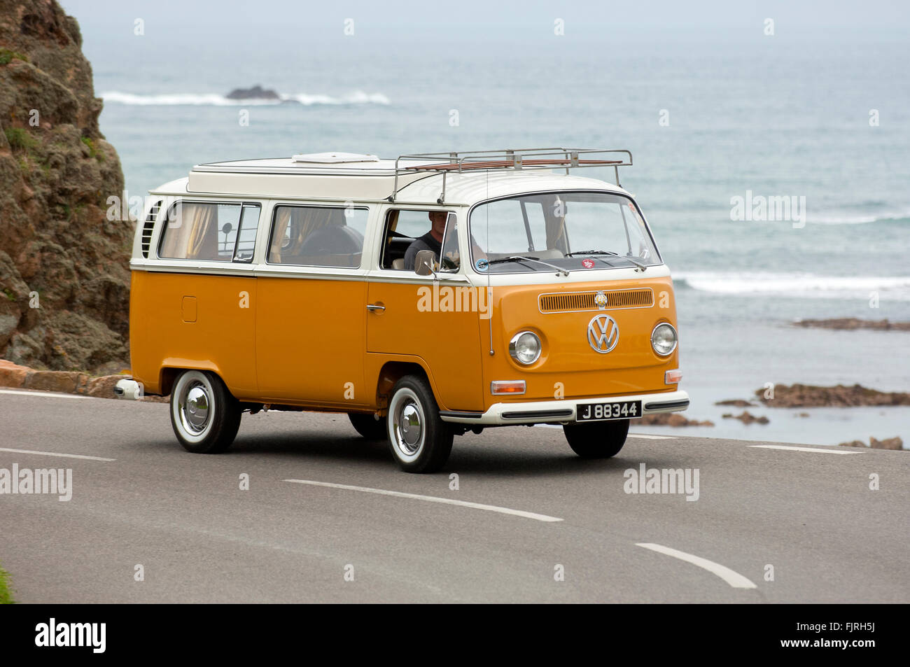 VW Bay Window camper van Stock Photo - Alamy
