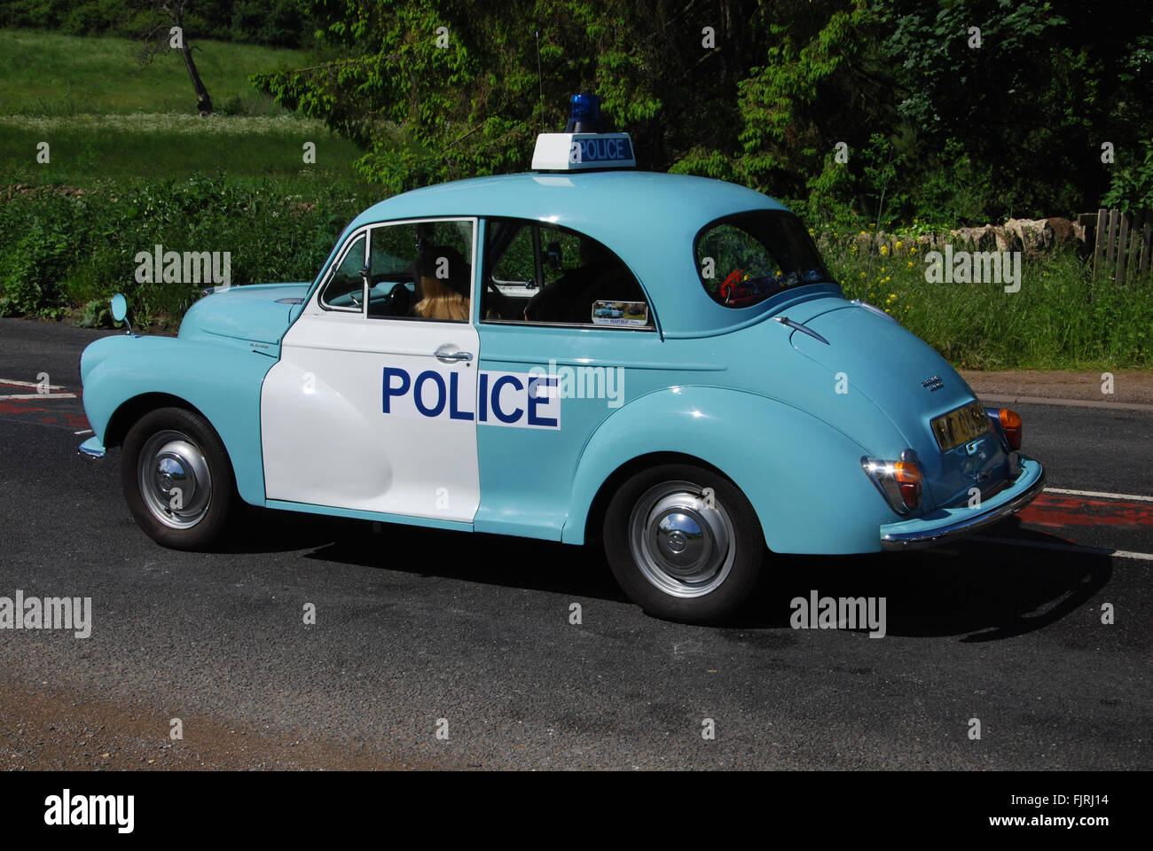 Morris Minor Panda police car, Charlbury Oxford, United Kingdom Stock ...