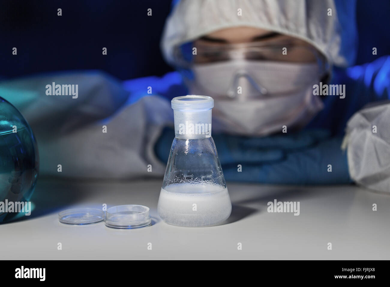 close up of scientist making test in lab Stock Photo - Alamy