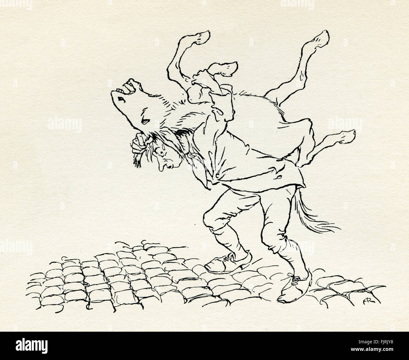 English fairy tale lazy jack carrying hi-res stock photography and ...