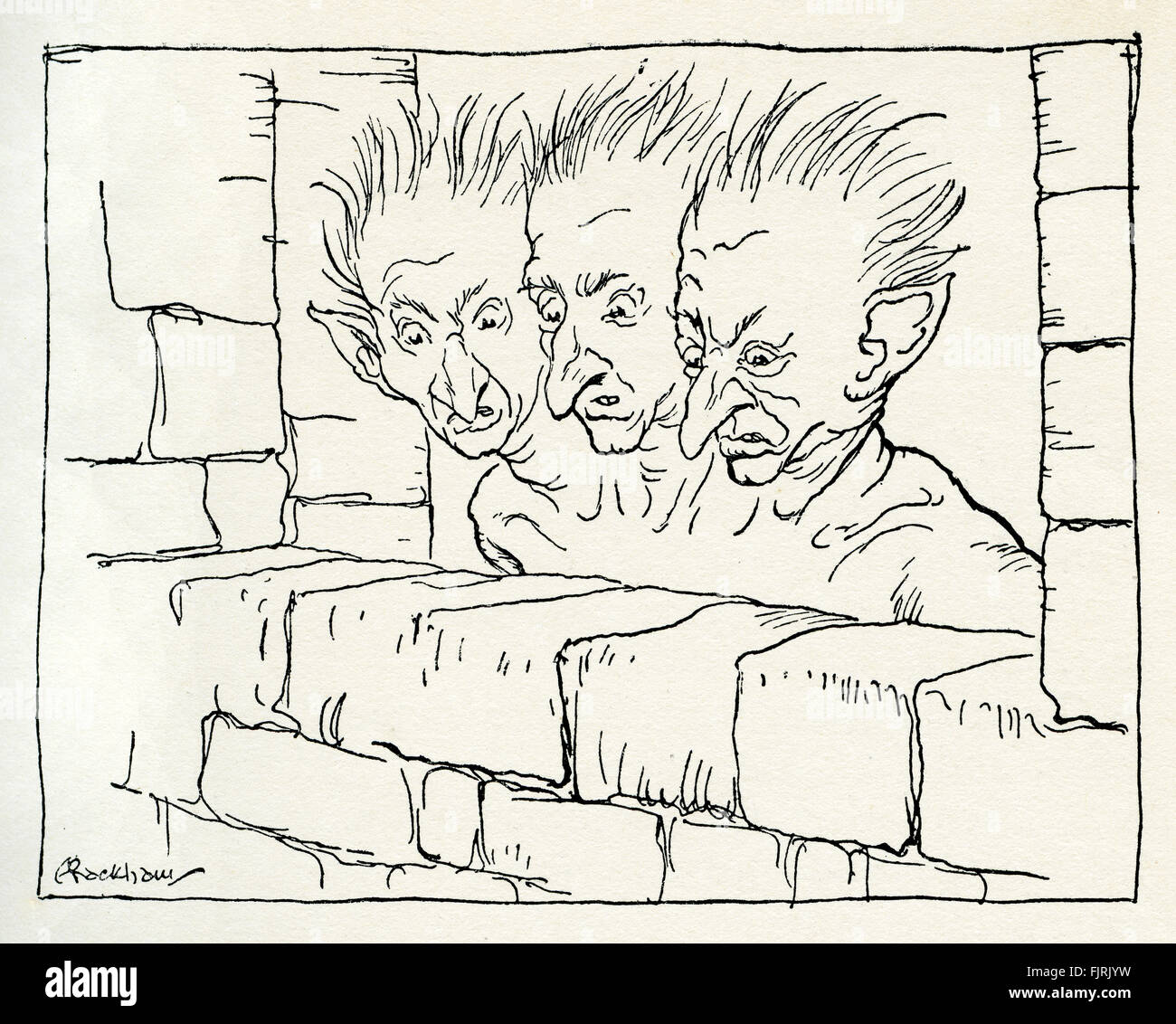 Jack the Giant Killer, English fairy tale. The three headed giant ...