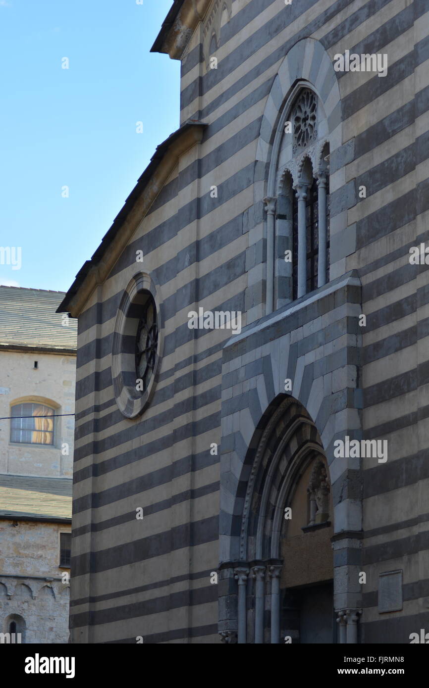 A Striped Church in Italy Stock Photo - Alamy