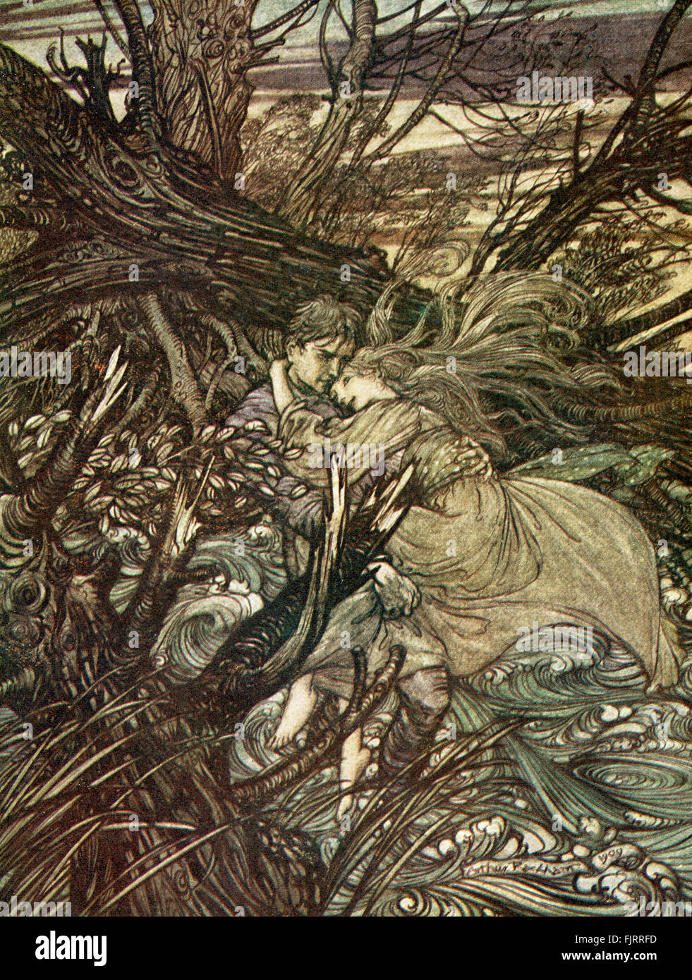 Undine by Friedrich de la Motte Fouqué, illustrated by Arthur Rackham ...