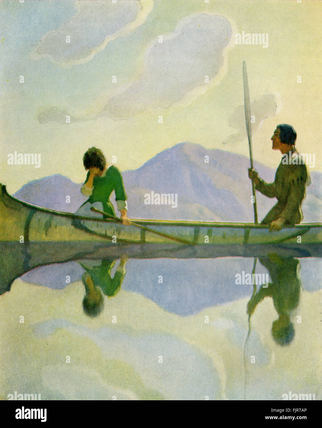 The Deerslayer by James Fenimore Cooper. Judith and Deerslayer. Caption ...