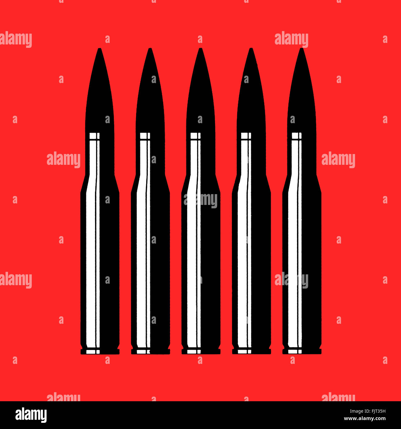 Five stylized hi-res stock photography and images - Alamy