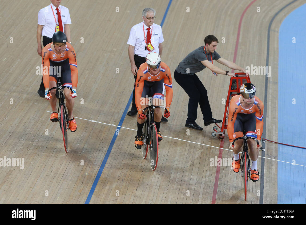 02.03.2016. Lee valley Velo Centre. London England. UCI Track Cycling ...