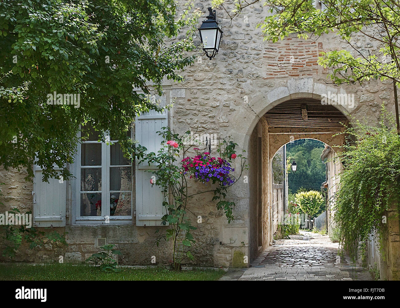 Pretty villa in Ville Bois Lavalette France Stock Photo - Alamy