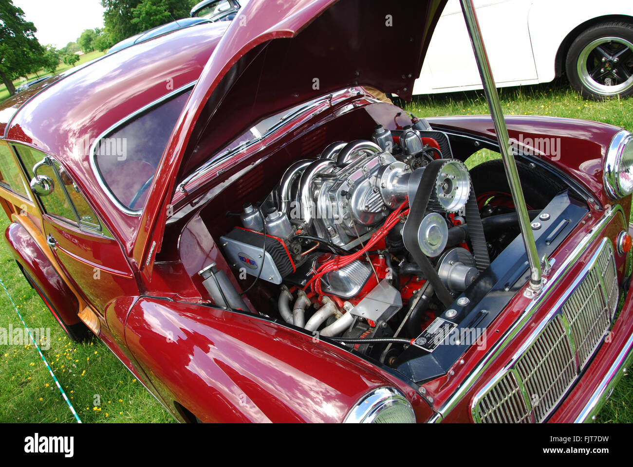 V8 Morris Minor at 2013 Morris Centenary celebrations at Cornbury Park ...