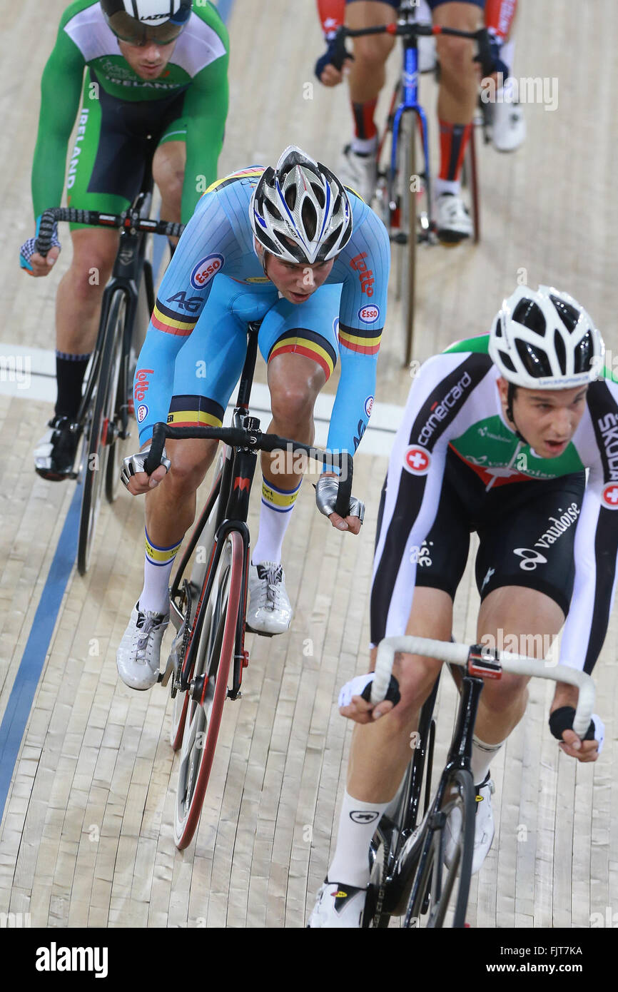 02.032016. Lee Valley Velo Centre, London England. UCI Track Cycling ...