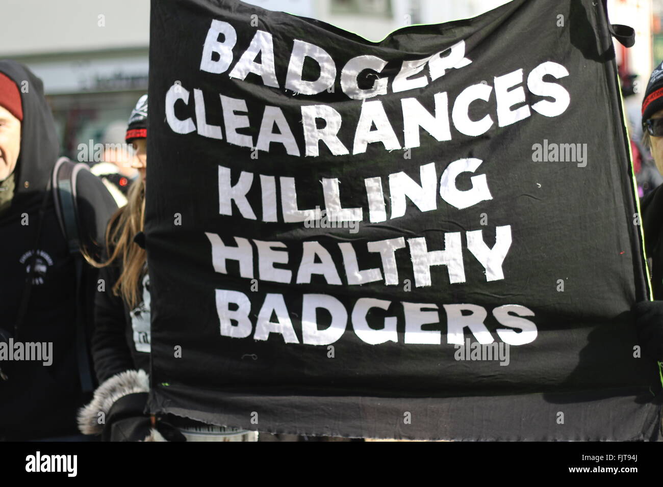 Brighton, United Kingdom. 27 February 2016. A protest against cull of ...