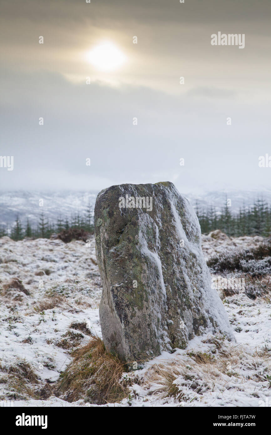 The biggest stone of an Ancient stone circle Na Clachan Aoraidh near ...