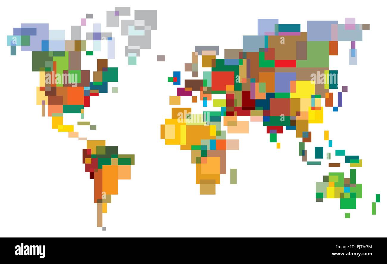 Many-Colored World. Color bright decorative background vector ...