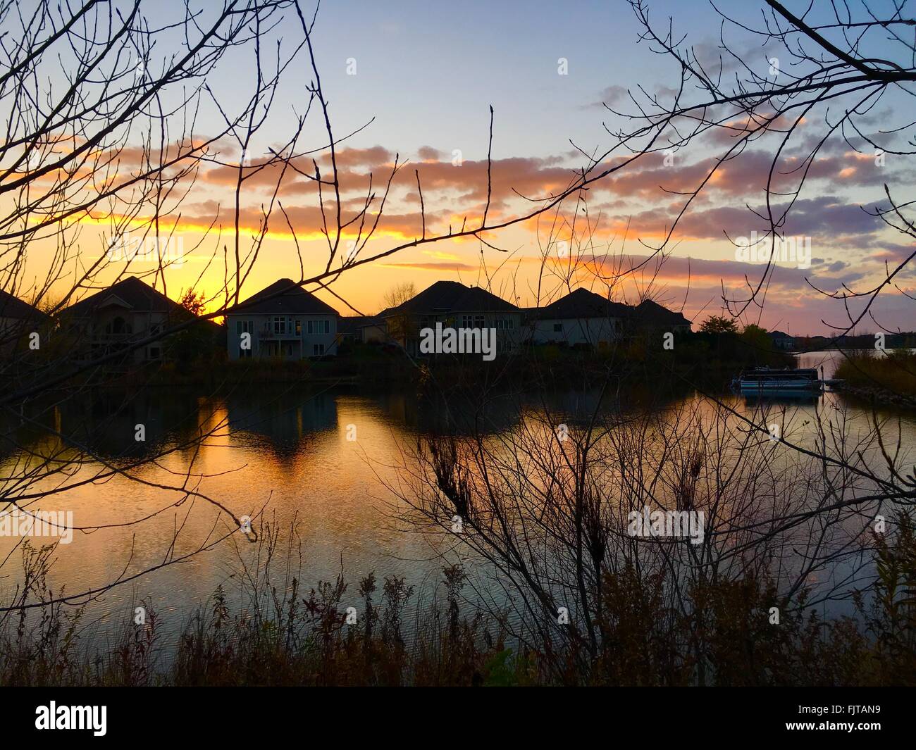 Reflection Of River In Water Stock Photo - Alamy