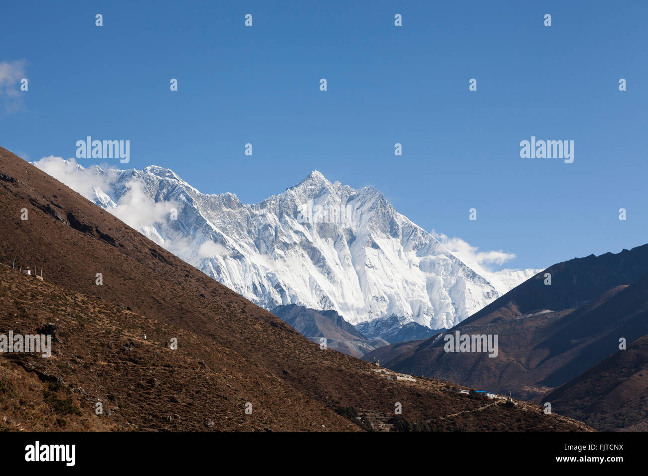 Everest and Lhotse. Sagarmatha National Park. Solukhumbu District ...