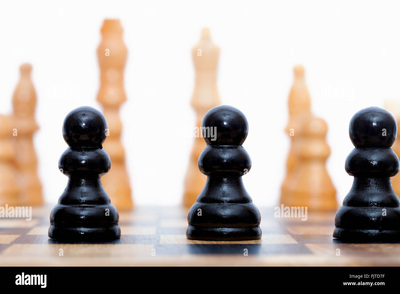 Chess board and chess pieces Stock Photo - Alamy