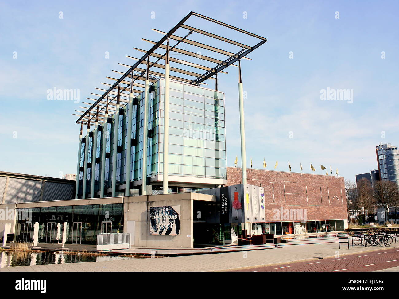 New Institute Museum (Nieuwe Instituut - HNI) in Rotterdam, Holland ...