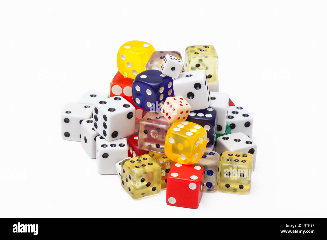 Coloured dice hi-res stock photography and images - Alamy