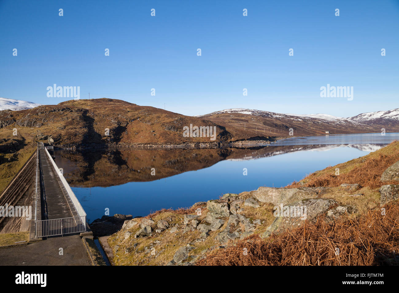 Loch Lednock Reservoir near Comrie, Perthshire, Scotland Stock Photo ...