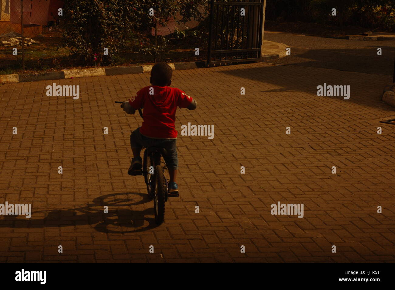 African american boy on bicycle hi-res stock photography and images - Alamy