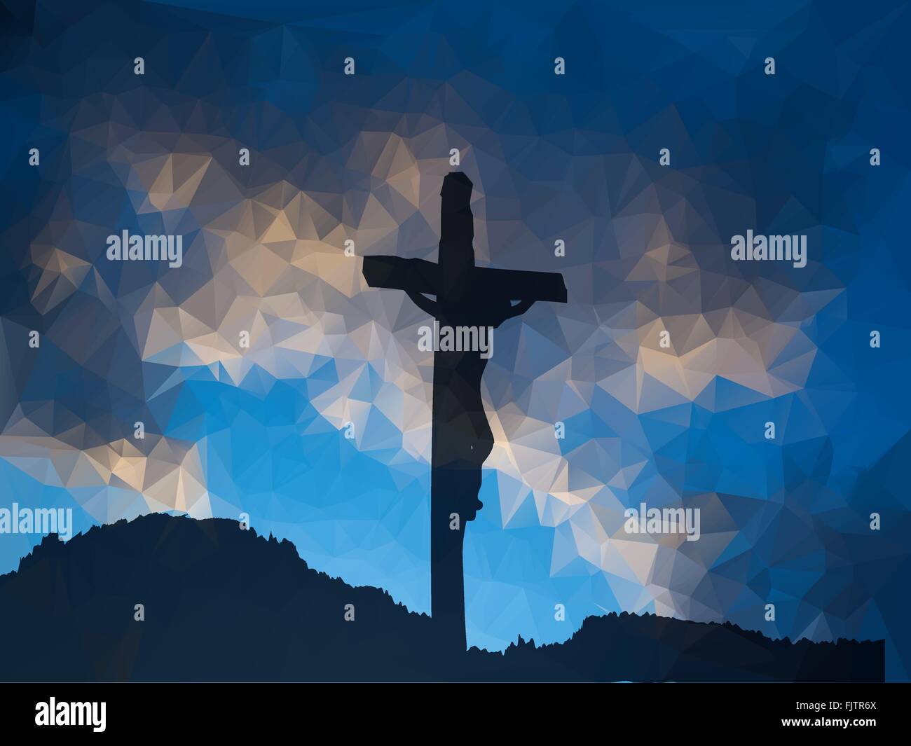 Suffer crucifixion Stock Vector Images - Alamy