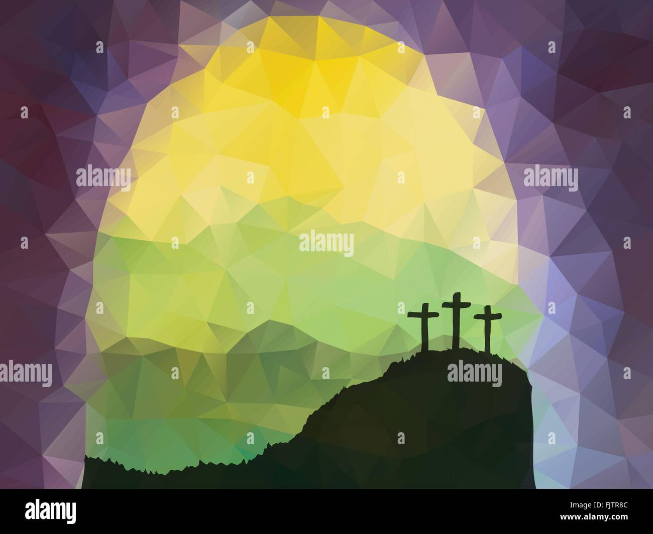 Christ resurrection mosaic Stock Vector Images - Alamy