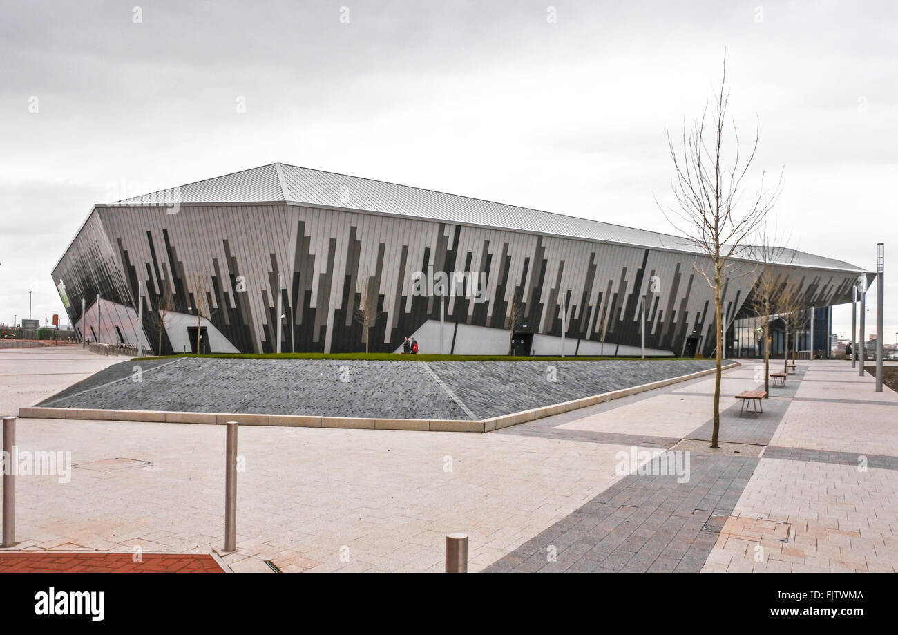 Cardiff Bay's brand new Ice Arena Wales stadium March 2015 PHILLIP ...