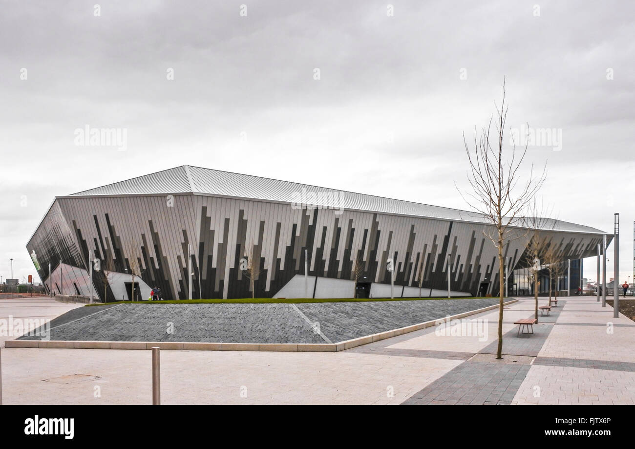 Cardiff Bay's brand new Ice Arena Wales stadium March 2015 PHILLIP ...