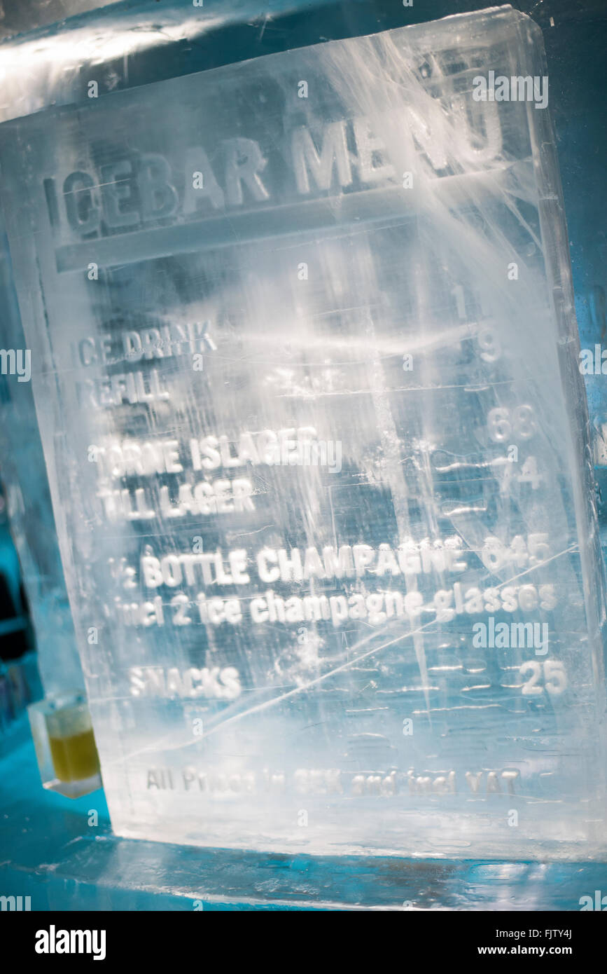 Ice menu hi-res stock photography and images - Alamy