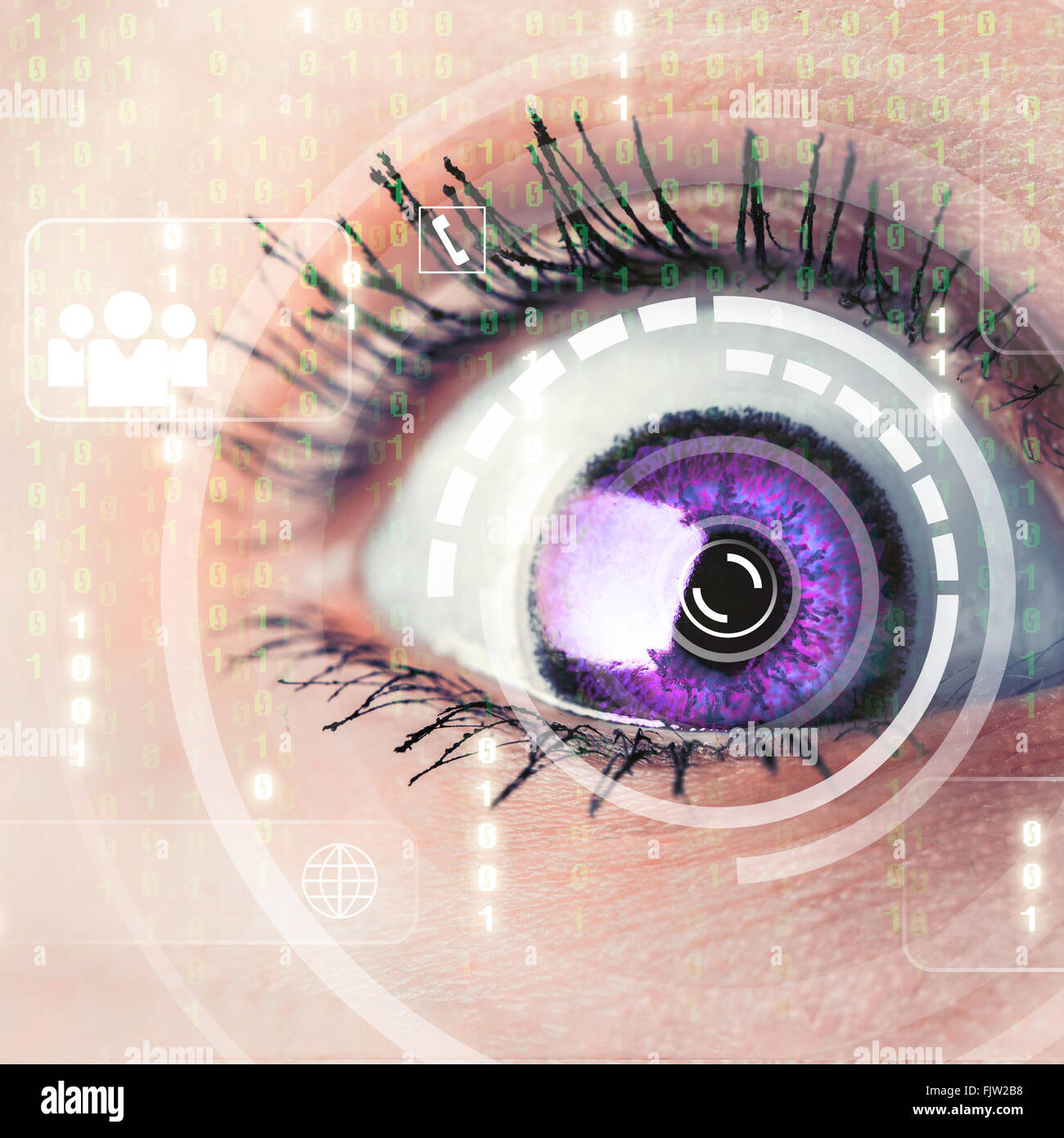 Cyber interface visual hi-res stock photography and images - Alamy