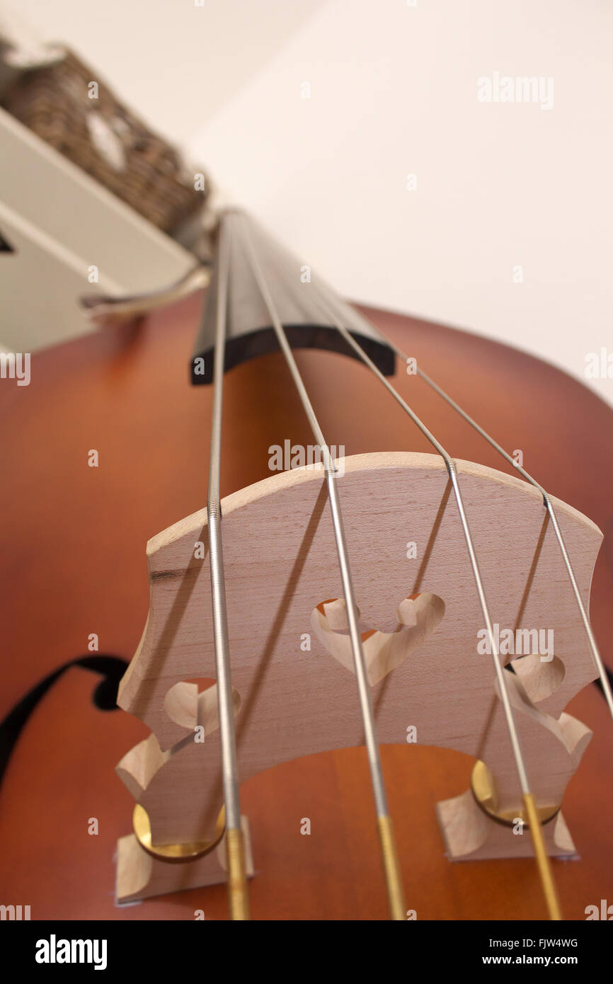 Close-Up Of Violin Stock Photo - Alamy