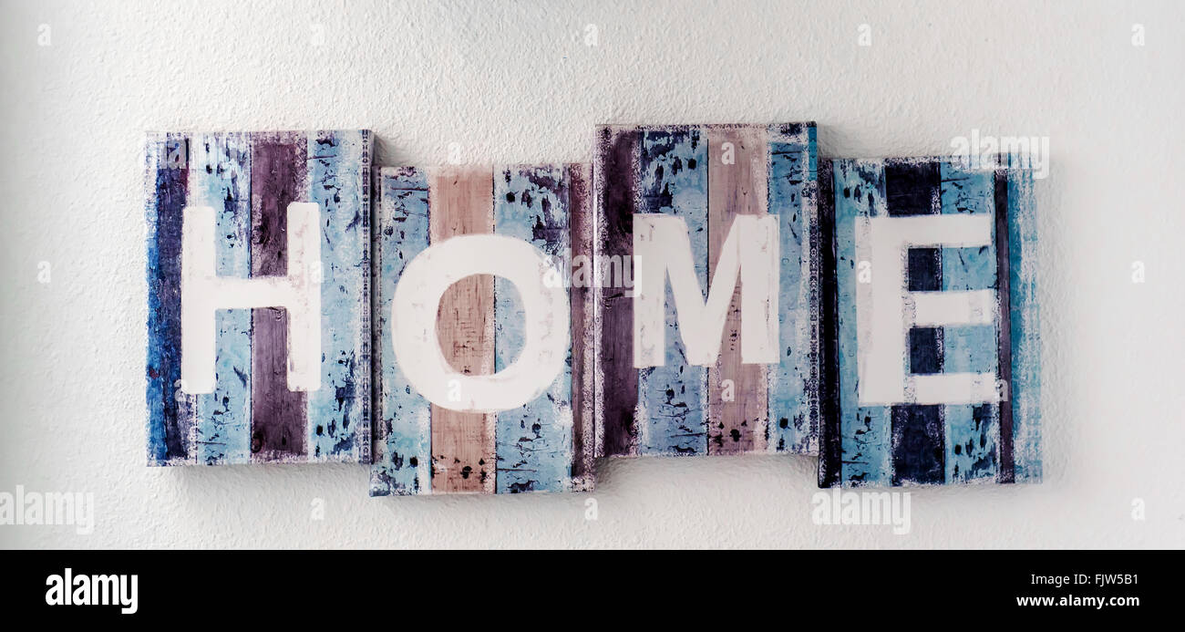 Handmade HOME sigh Stock Photo - Alamy