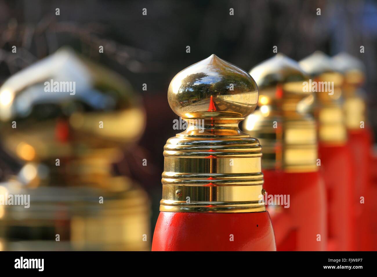 Gold bollards hi-res stock photography and images - Alamy