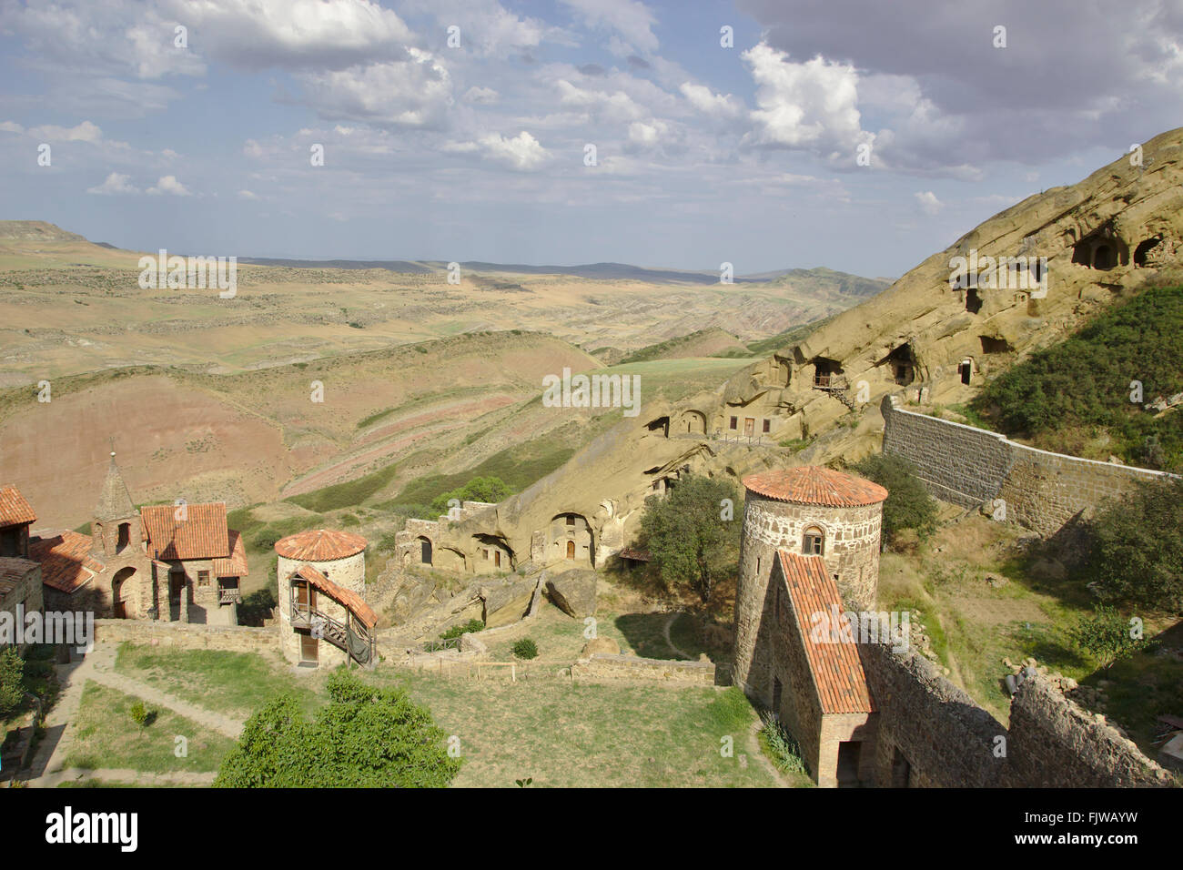 Udabno monastery, David Gareja, Georgia Stock Photo - Alamy