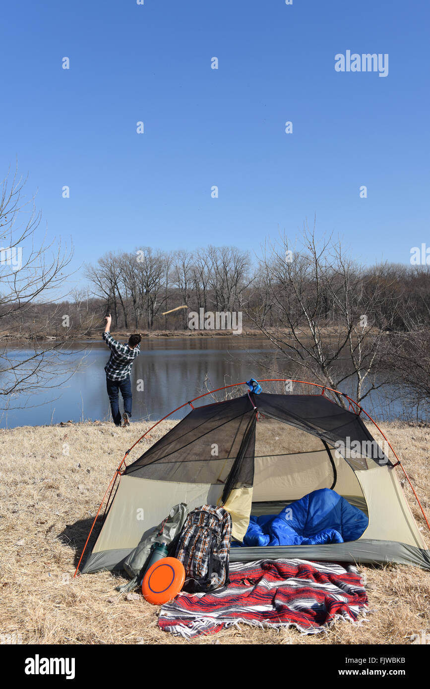 Throwing stick hi-res stock photography and images - Alamy