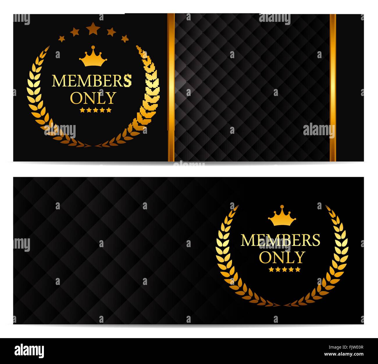 VIP Members Card Set Vector Illustration Stock Vector Image & Art - Alamy