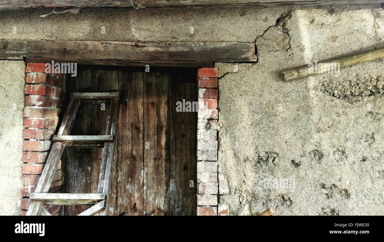 Exterior Of Old Building Stock Photo - Alamy