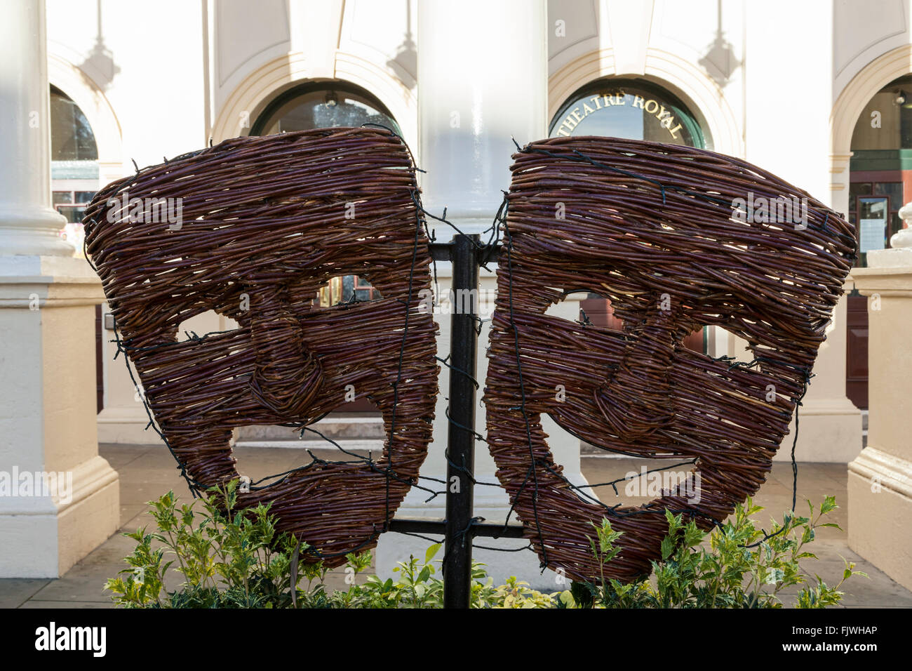 Theatre Masks Happy And Sad High Resolution Stock Photography and ...