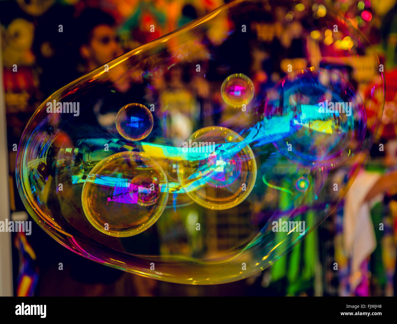 Bubbles Inside Balloon Bubble Stock Photo - Alamy