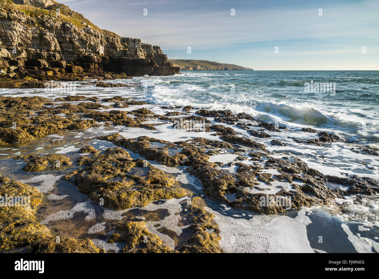 Dorset coast coastal limestone erosion hi-res stock photography and ...