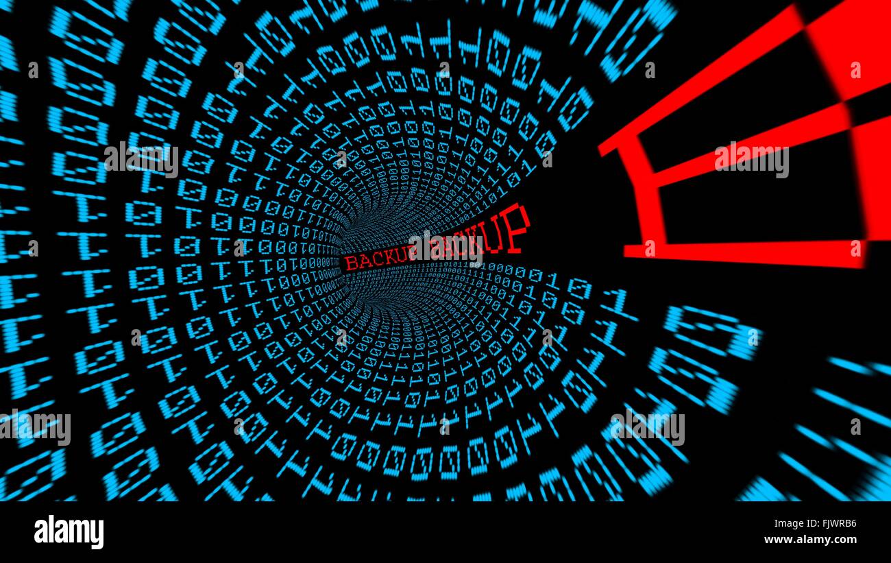 Matrix data tunnel Stock Photo - Alamy