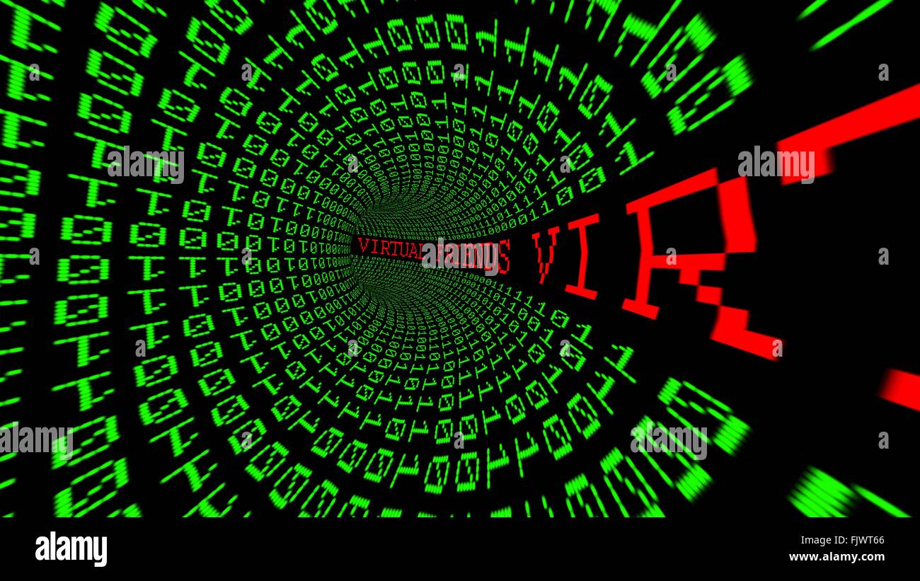 Matrix data tunnel Stock Photo - Alamy