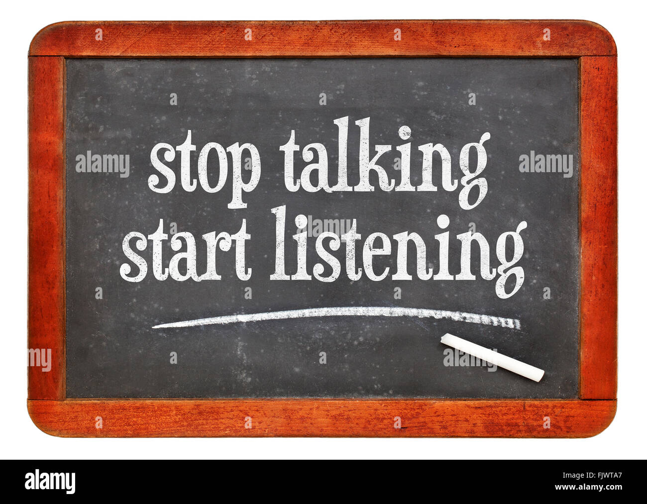Stop listening hi-res stock photography and images - Alamy