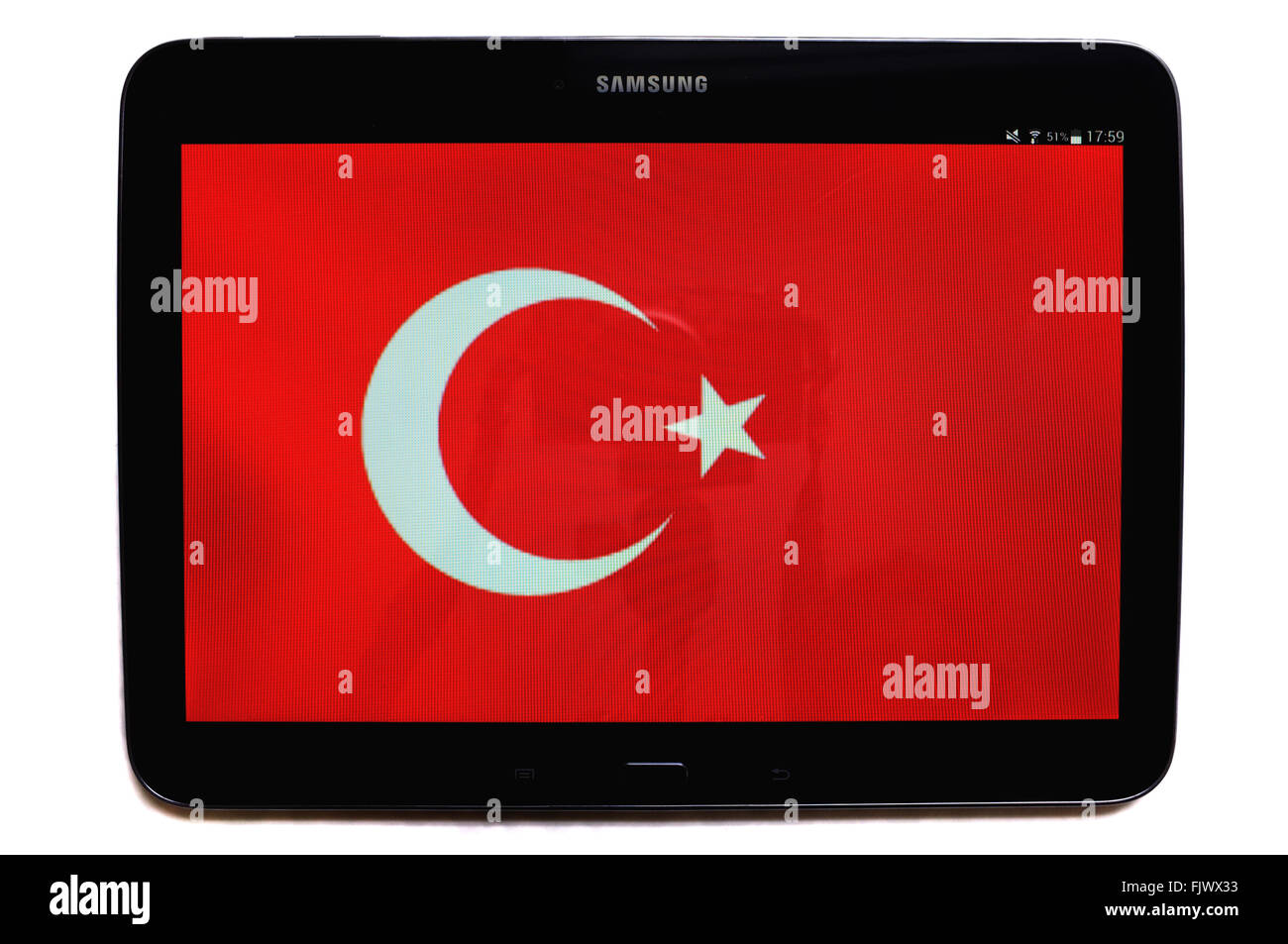 Turkish flag tablet hi-res stock photography and images - Alamy