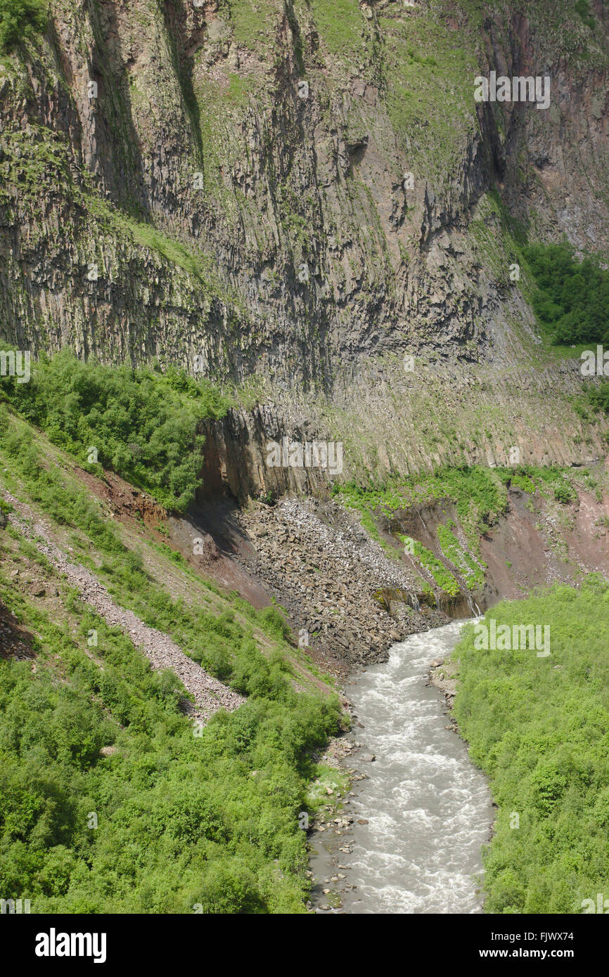 Truso Gorge, Kazbegi National Park, Georgia Stock Photo - Alamy