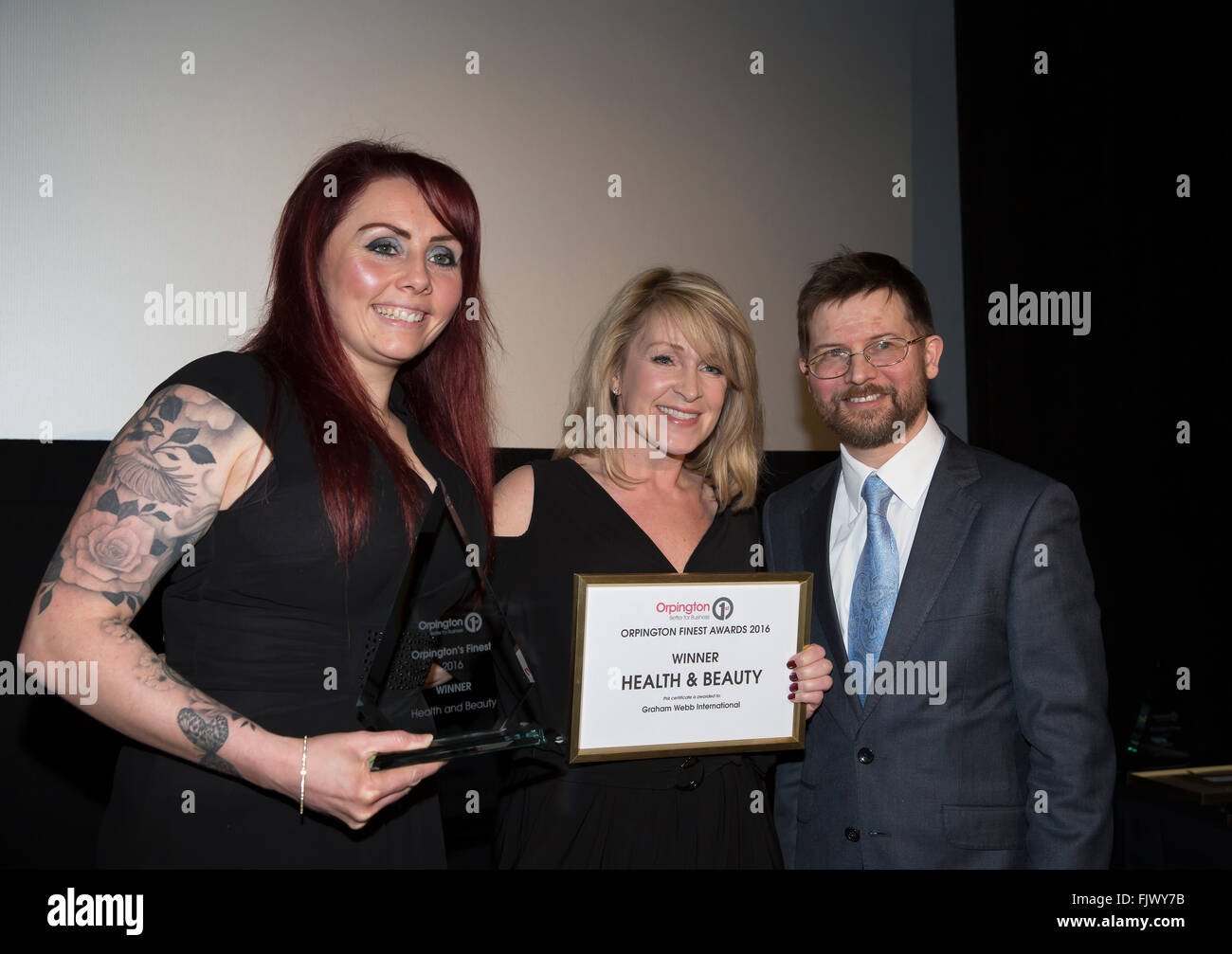 Orpington, UK. 3rd March 2016. Staff from graham Webb International ...