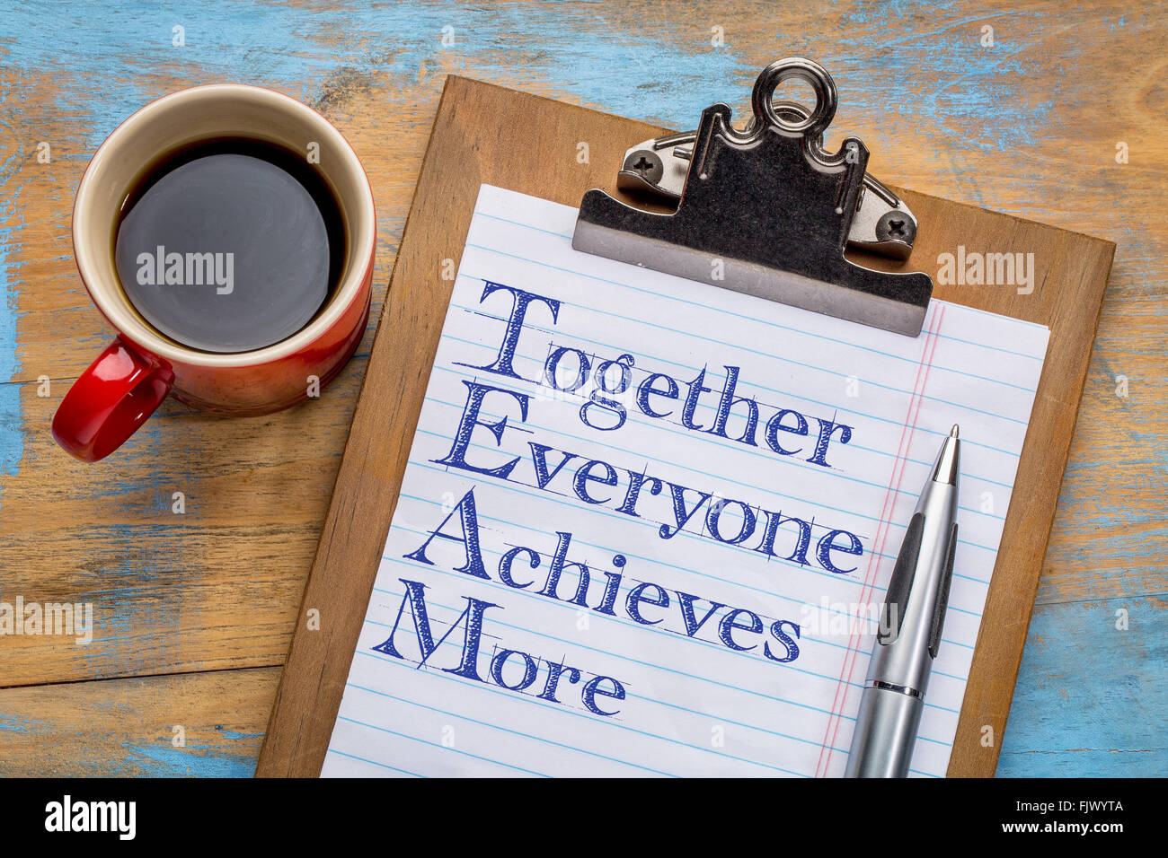 Team together everyone achieves more hi-res stock photography and ...